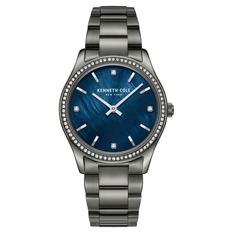 Buy Online Kenneth Cole Quartz Analog Blue Dial Stainless Steel Strap