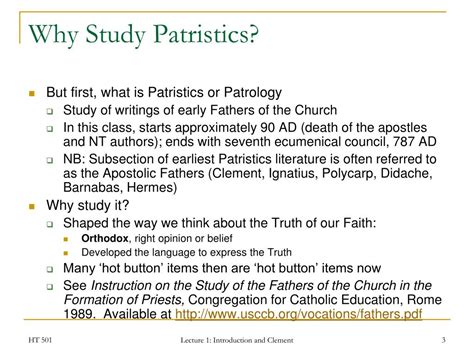 Ppt Ht 501 Lecture 1 Introduction To Patristics Powerpoint Presentation Id2494544