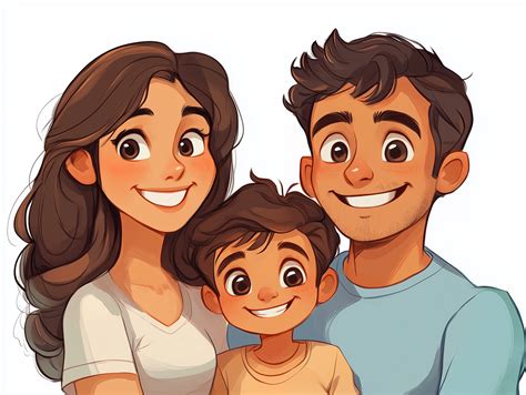 Ai 생성 가족 만화 Pixabay의 무료 이미지