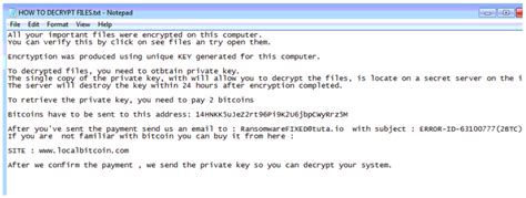 Help Identifying Ransomware Variant Security Spiceworks Community