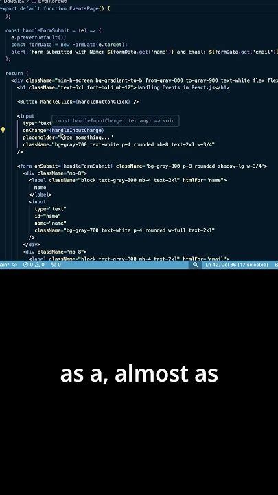 This Is How Events Are Handled In Reactjs Reactjs Javascript Youtube
