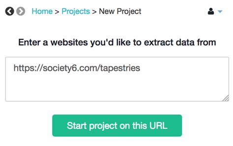 example create your first parsehub project parsehub help center