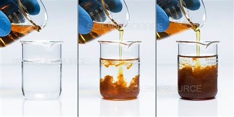 Ironiii Hydroxide Precipitate Stock Image Science Source Images