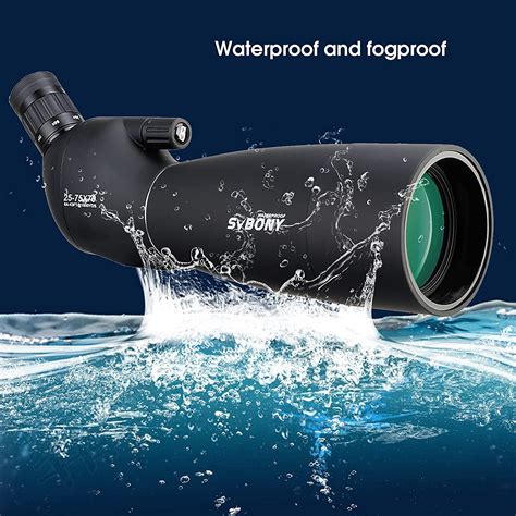 SVBONY SV28 25-75x70 Spotting Scopes, HD Spotting Scope with Tripod ...