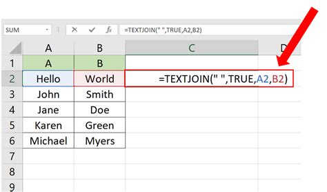 How To Add A Space In Excel Formula Spreadcheaters