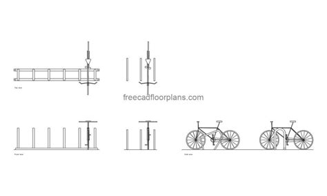 Bike Rack Free Cad Drawings