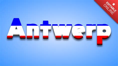 Antwerp Text Effect Generator