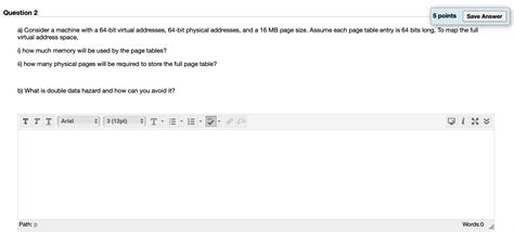 solved question 2 5 points save answer a consider a machine