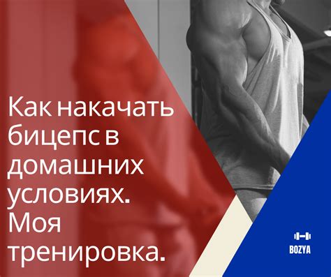 Как накачать бицепс в домашних условиях Моя тренировка Bozya Дзен