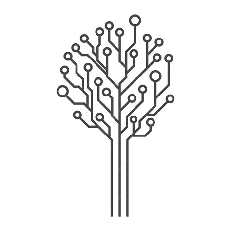Premium Vector Vector Circuit Board Tree Innovative Digital Technology Concept Business Icon