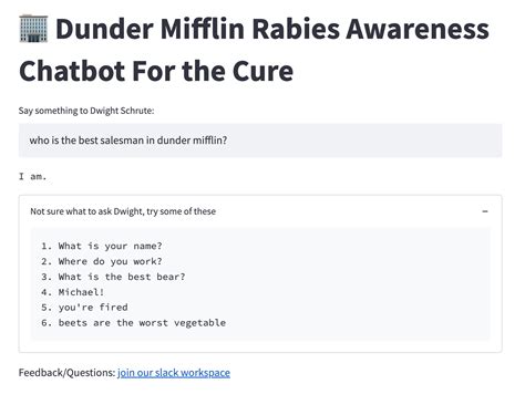 github cquangc office chat bot streamlit chatbot for talking to characters from the office