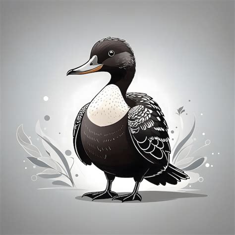 Premium Ai Image Loon Bird Illustration Ai Generative