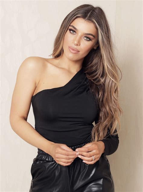 One Sleeve Bodysuit In Zwart Unique The Label