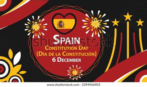 Constitution Day Spain Vector Banner Design Stock Vector Royalty Free