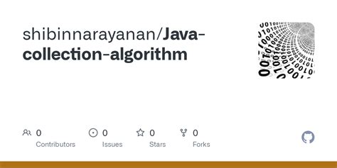 GitHub Shibinnarayanan Java Collection Algorithm