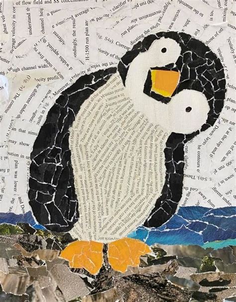 Penguin Collage Art