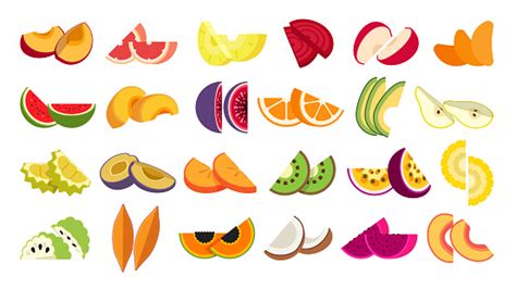 스플릿 과일 자두 자몽 파인애플 비트 사과 만다린 수박 복숭아 무화과 오렌지 아보카도 배 두리안 감 키위 열정 옥수수 아노나 파파야 코코넛 드래곤 과일 세트 감에 대한 스톡