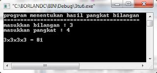 All About Sistem Informasi Program Menghitung Bilangan Berpangkat Dengan C