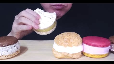 Asmr Mukbang Baskin Robbins Macaron Ice Cream 배스킨 라빈스 마카롱 아이스크림 Youtube