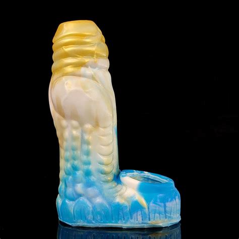 Reusable Male Penis Sleeve Silicone Penis Enlarger Sleeve