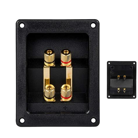 Amazon Com Facmogu PCS Speaker Terminal Box Binding Post Dual Rectangular Audio Terminal Cups