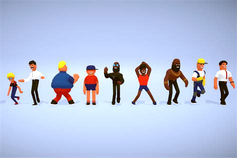 3d Stylized Characters Pack 2 3d Humanoids Unity Asset Store