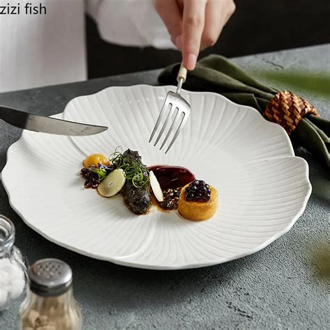 불규칙한 모양 세라믹 파스타 스테이크 스시 플레이트 레스토랑 아트 솔리드 컬러 식기 디너 플레이트 디저트 요리 81012 인치 Aliexpress