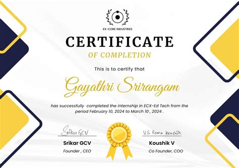 Gayathri Srirangam On Linkedin Thrilled To Share That I Have Completed My Python Internship At