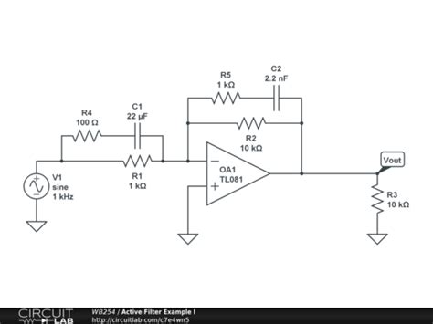 Active Filter Example I CircuitLab