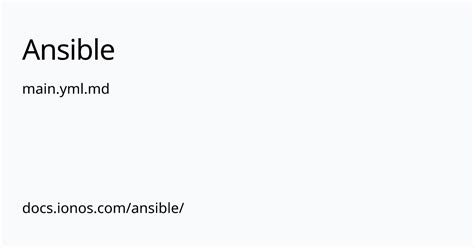 Main Yml Md Ansible