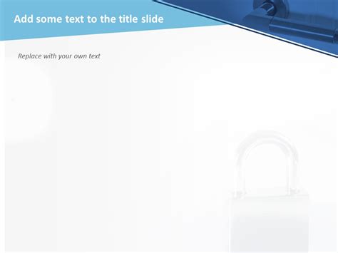 Free PPT Template Lock And Doorlock