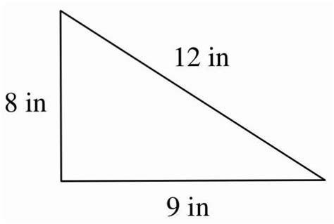 solved determine if the following triangle is a right triangle is the