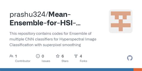 GitHub Prashu Mean Ensemble For HSI Classification This Repository Contains Codes For