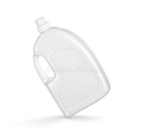 Single Bottle Plastic Container With And Clean Rendering Result Stock