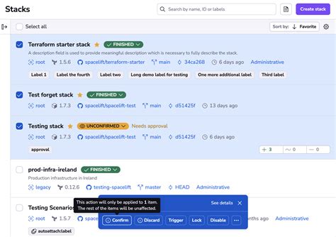 Bulk Actions Spacelift Documentation