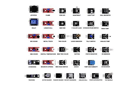 10gtek 37 In 1 Sensor Modules Kit With Tutorial Compatible With