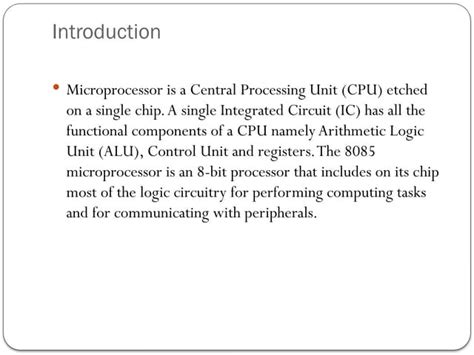 Unit 1 8085 8085 Microprocessor Ppt Pptx