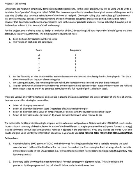 solved project 3 25 points simulations are helpful in