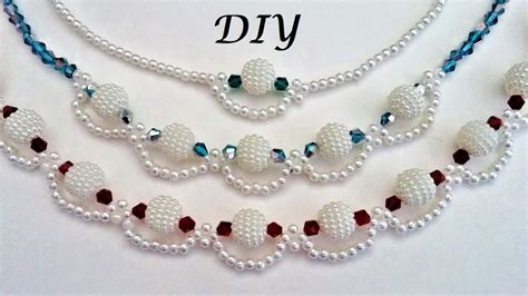 Easy Beaded Necklace Pattern 16 Dainty Minimalist Seed Bead Necklace
