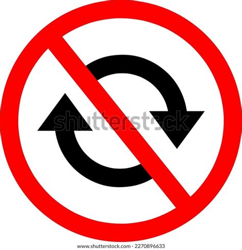 No Arrow Sign Reload Refresh Rotation Stock Vector Royalty Free 2270896633 Shutterstock