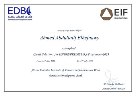 Ahmed Elhefnawy On Linkedin Im Happy To Share That Ive Obtained A New Certification Credit…