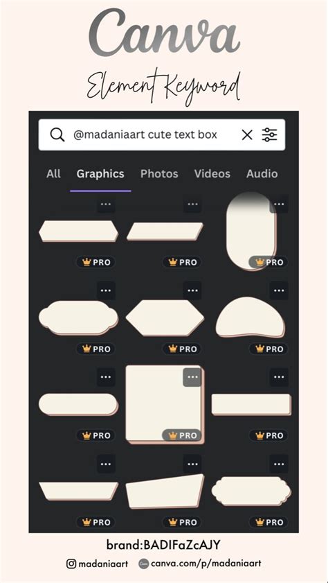 Canva Elements Keyword For Text Box Desain Situs Web Desain Pamflet