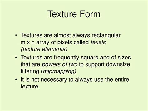 introduction to texture mapping ppt download
