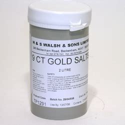 22ct Gold Plating Salts 2 Litre Tp1293