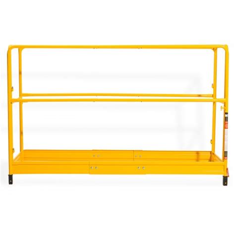6ft Scaffolding Safety Guard Rail System For Baker Style Scaffolding Yellow Vevor Us