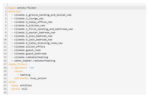 Entity Filter Card What Are The Correct States For Heating Third Party Integrations Home
