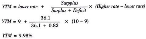 Calculating The Yield To Maturity YTM Of A Bond Financial Management