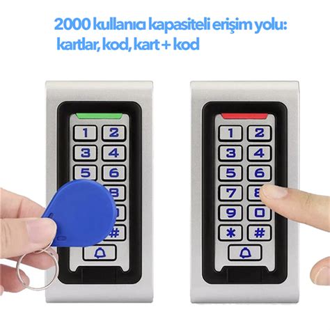 Uzun Metal Rfid Şifreli Kapı Kilidi I Kartlı Geçiş Kontrol Sistemi 10