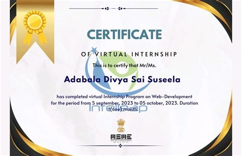 Divya Adabala On Linkedin Internship Virtual Webdevelopment