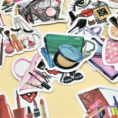 30 шт каваи девушки маленькая наклейка для косметики самодельные